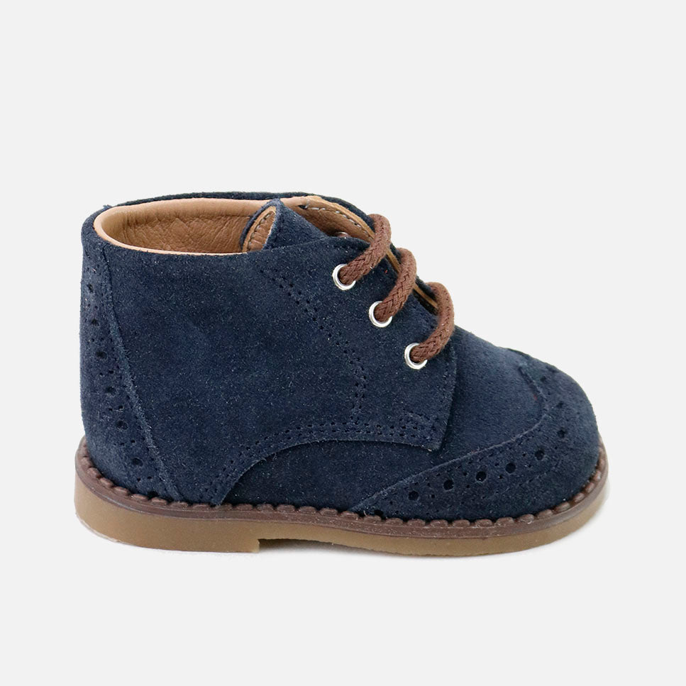 Blue English leather chopped boot | Eli 1957 – Eli 1957 | Shoes from Spain