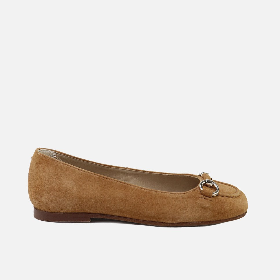 Cognac Stirrup Ballerinas | Eli 1957 – Eli 1957 | Shoes from Spain