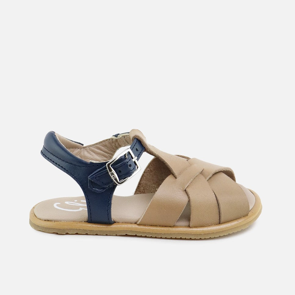 Taupe Barefoot Eli Crossover Sandals | Eli 1957 – Eli 1957 | Shoes from ...